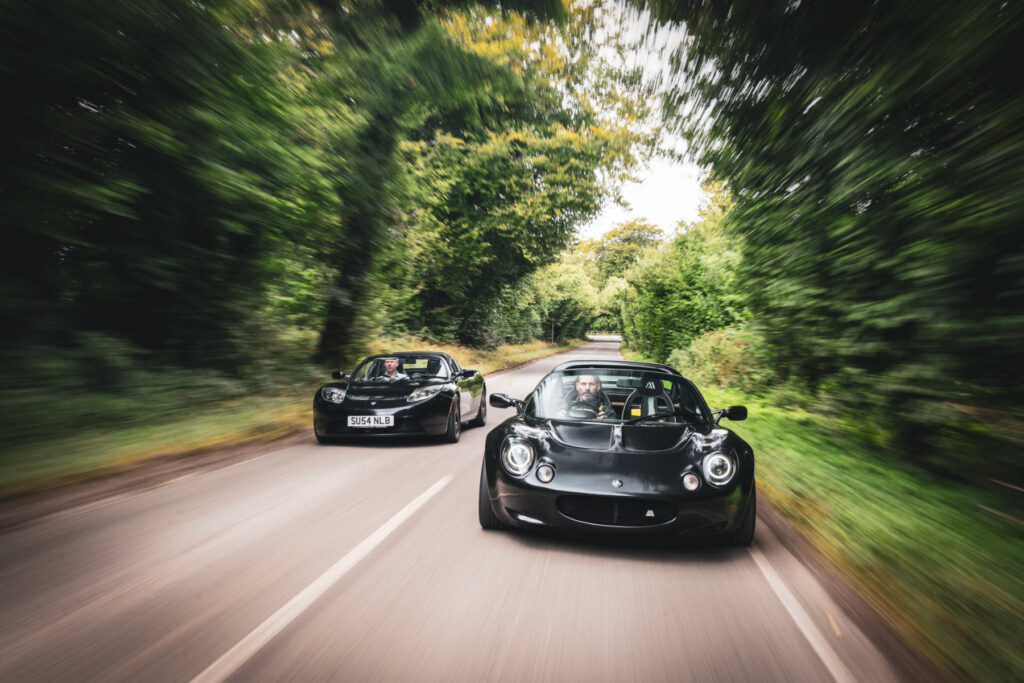 Tesla Roadster vs Lotus Elise - Octane Magazine