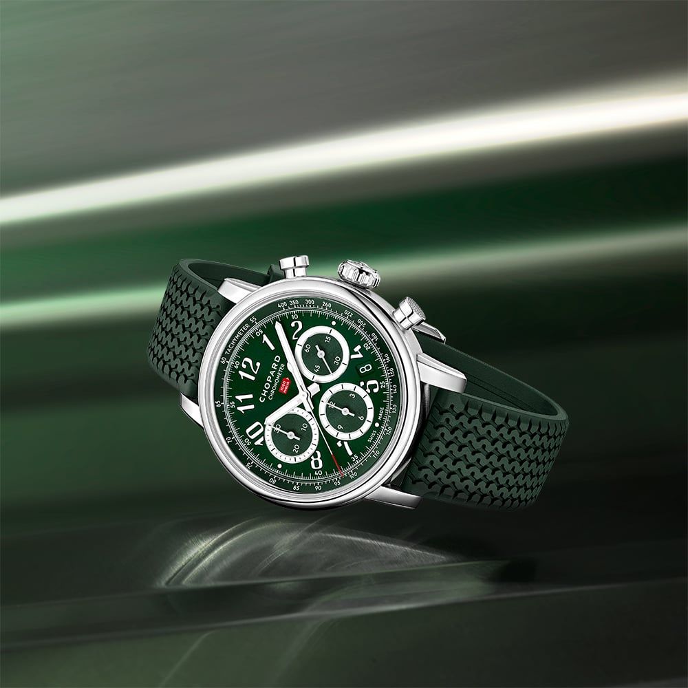 Chopard unveils UK-only Mille Miglia Chronograph finished in British ...